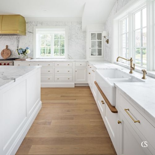 three tone kitchen design – Christopher Scott Cabinetry